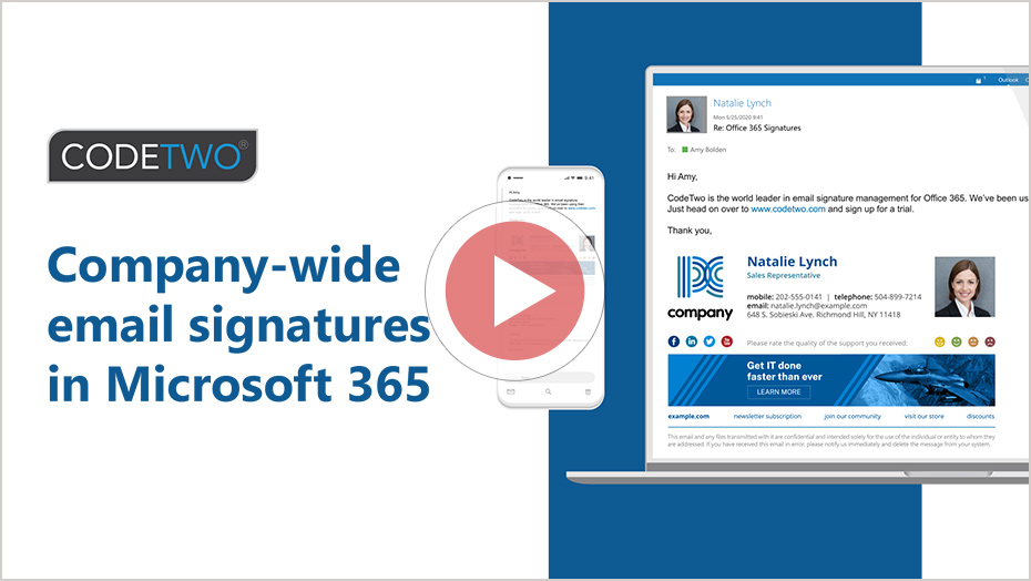 Company-wide email signature management for your business