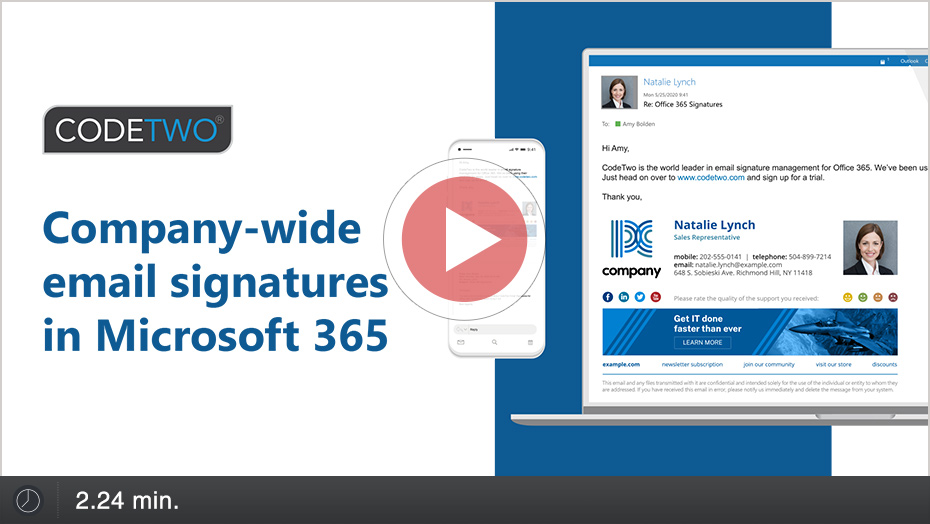Company-wide email signature management for your business