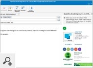 Server-side signatures visible while composing emails.