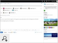 Server-side signatures visible while composing emails.
