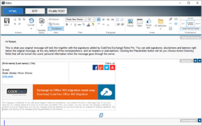 Email signature management on Exchange Server 2016/2013/2010/2007