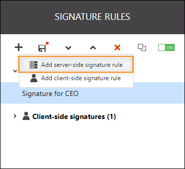 Examples of use - Use different signatures for different senders ...