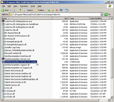 Changing the default update time of an email message in the Sent Items ...