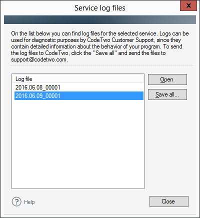 Advanced features and options - Log files | CodeTwo Exchange Rules Pro ...