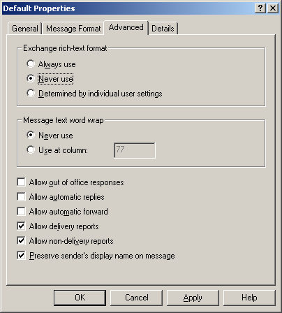 How to configure Exchange Server to automatically convert RTF messages ...