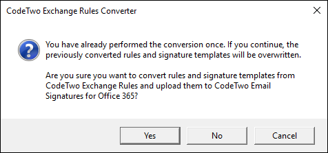 CodeTwo Exchange Rules Converter