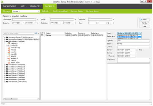 Overview Codetwo Backup Users Manual