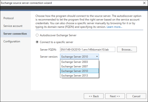 How to - Connect to a source Exchange server | CodeTwo Exchange ...