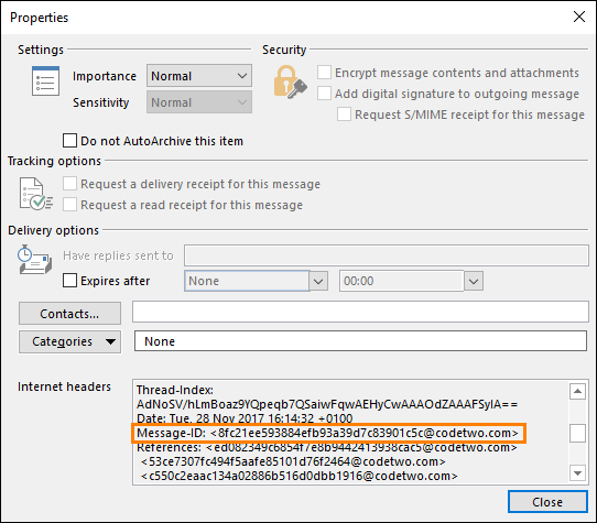 How to find the Message-ID of an email and use it to track messages in ...