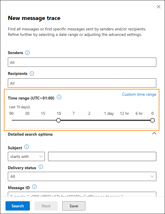How to create an extended message trace report in Microsoft 365