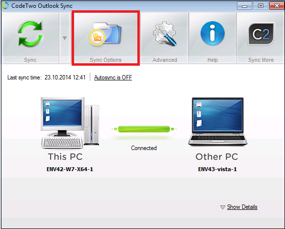Choosing folders to synchronize | CodeTwo Outlook Sync User's manual Choosing folders to synchronize | CodeTwo Outlook Sync User's manual