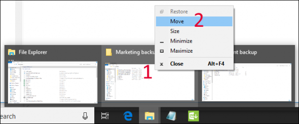 How to move off-screen windows back to the desktop
