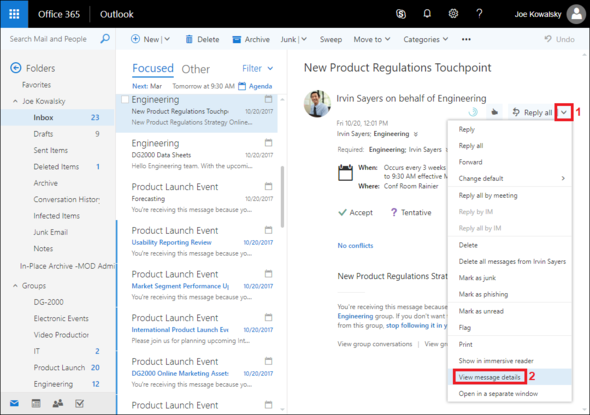 How to find the Message-ID of an email and use it to track messages in ...