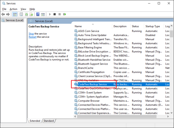 Changing time limit for creating list lookups in CodeTwo Backup
