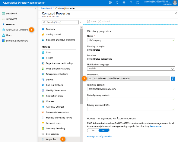 How to check your tenant ID