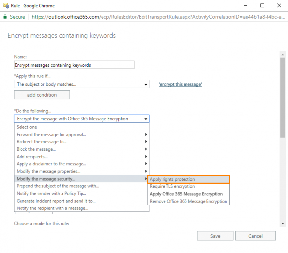 How to fix problems with emails encrypted by Azure RMS