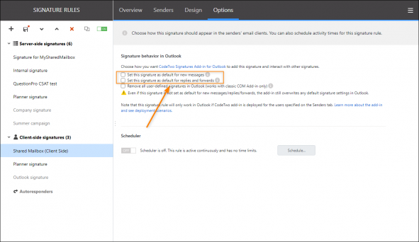 How to add signatures to Office 365 shared or resource mailboxes