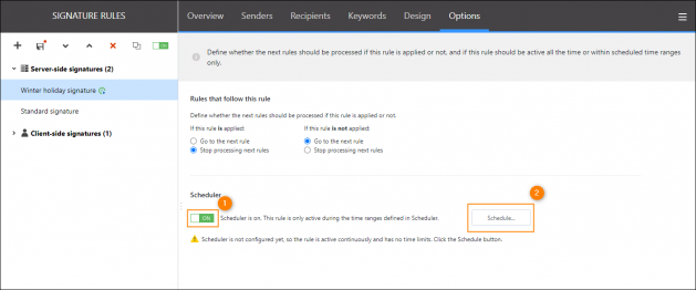 Examples of use - Add signatures according to a schedule | CodeTwo ...