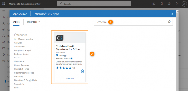 Get Started Deploy Codetwo Signatures Add In For Outlook Modern Web Add In Codetwo Email
