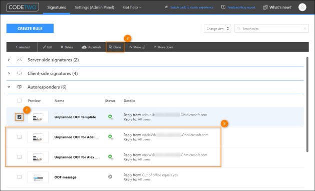 Examples of use - Automatic replies - Manage OOF automatic replies for ... Examples of use - Automatic replies - Manage OOF automatic replies for ...