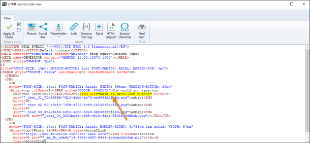 How to add the alt text HTML attribute to an image in a signature How to add the alt text HTML attribute to an image in a signature