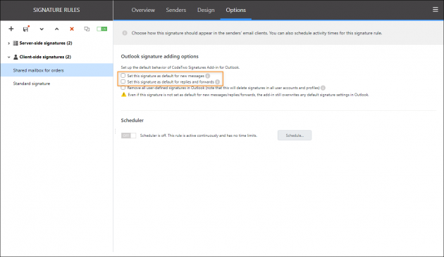 Examples of use - Use signatures with shared mailboxes | CodeTwo Email Signatures for Office 365 ...
