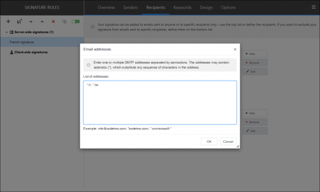 Examples of use - Add multiple-language signatures | CodeTwo Email Signatures for Office 365 ...