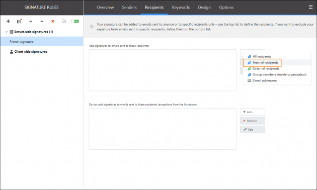 Examples of use - Add multiple-language signatures | CodeTwo Email ...
