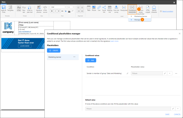 Email signatures - Design your signature - Insert pictures, social ...
