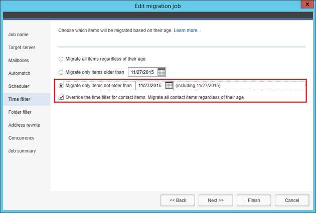 How to - Configure a Job - Customize settings | CodeTwo Office 365 ...