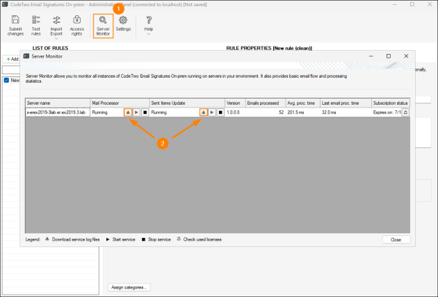 Settings and advanced features - Log files | CodeTwo Email Signatures ...