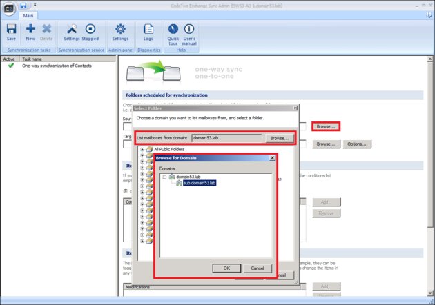 Creating synchronization tasks Creating synchronization tasks