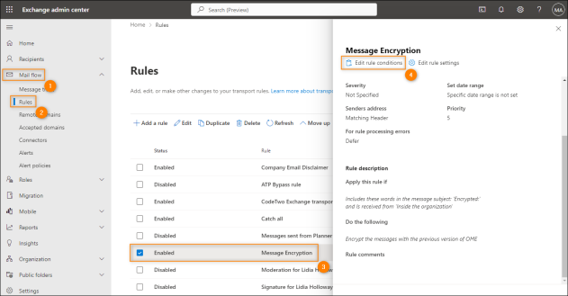 How to fix problems with emails encrypted by Azure RMS
