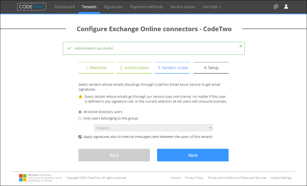 Get started - Configure Exchange Online connectors | CodeTwo Email ...