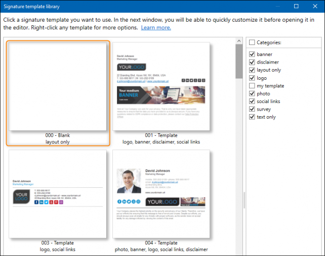 How to import an HTML signature template into CodeTwo email signature ...