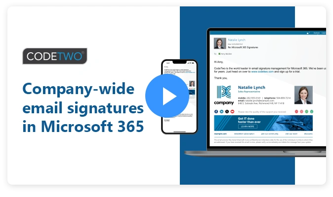 Office 365 (Microsoft 365) email signature software | CodeTwo